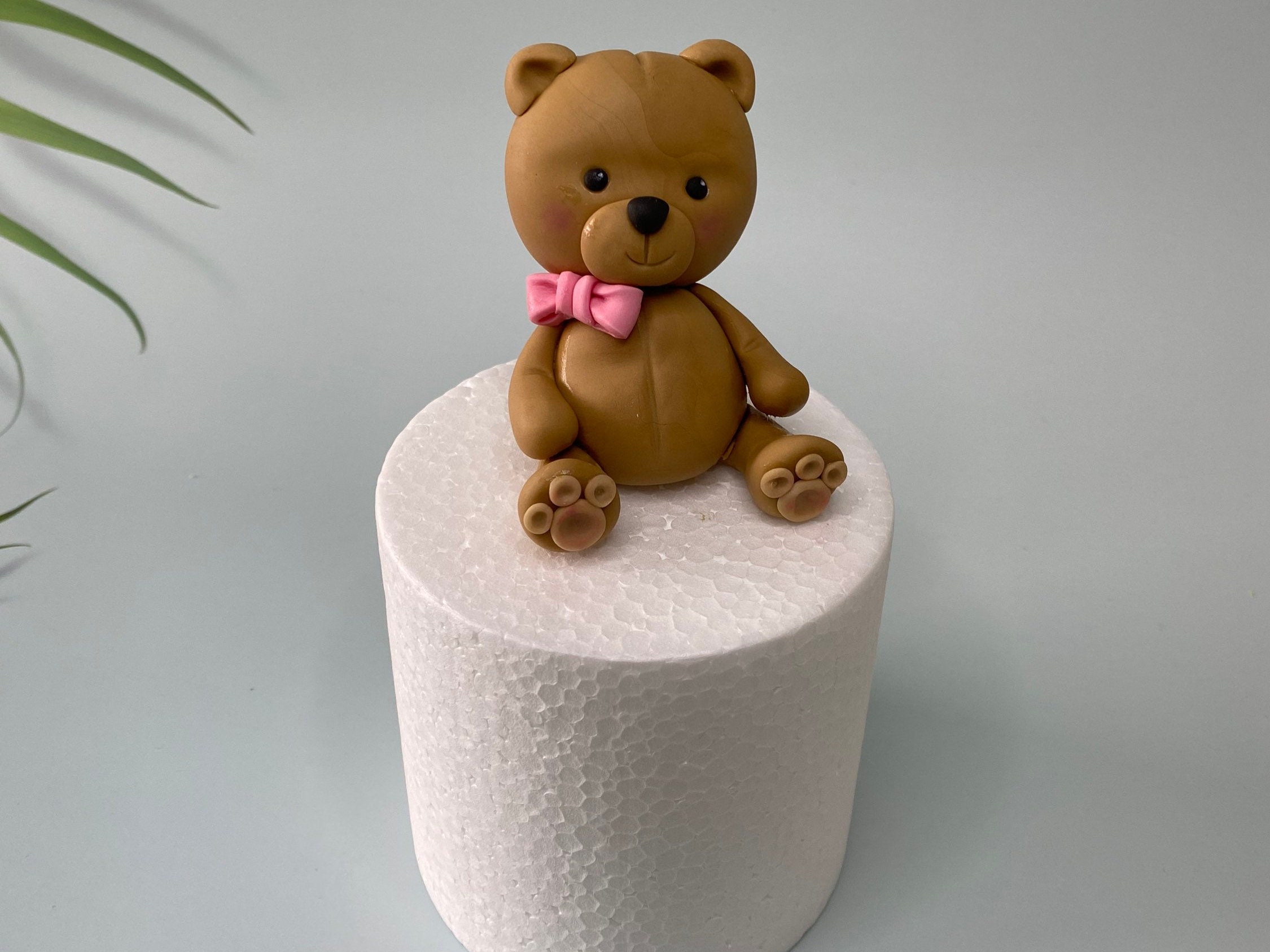 Bear Cake Topper Fondant Bear for Boy or Girl Edible Teddy - Etsy