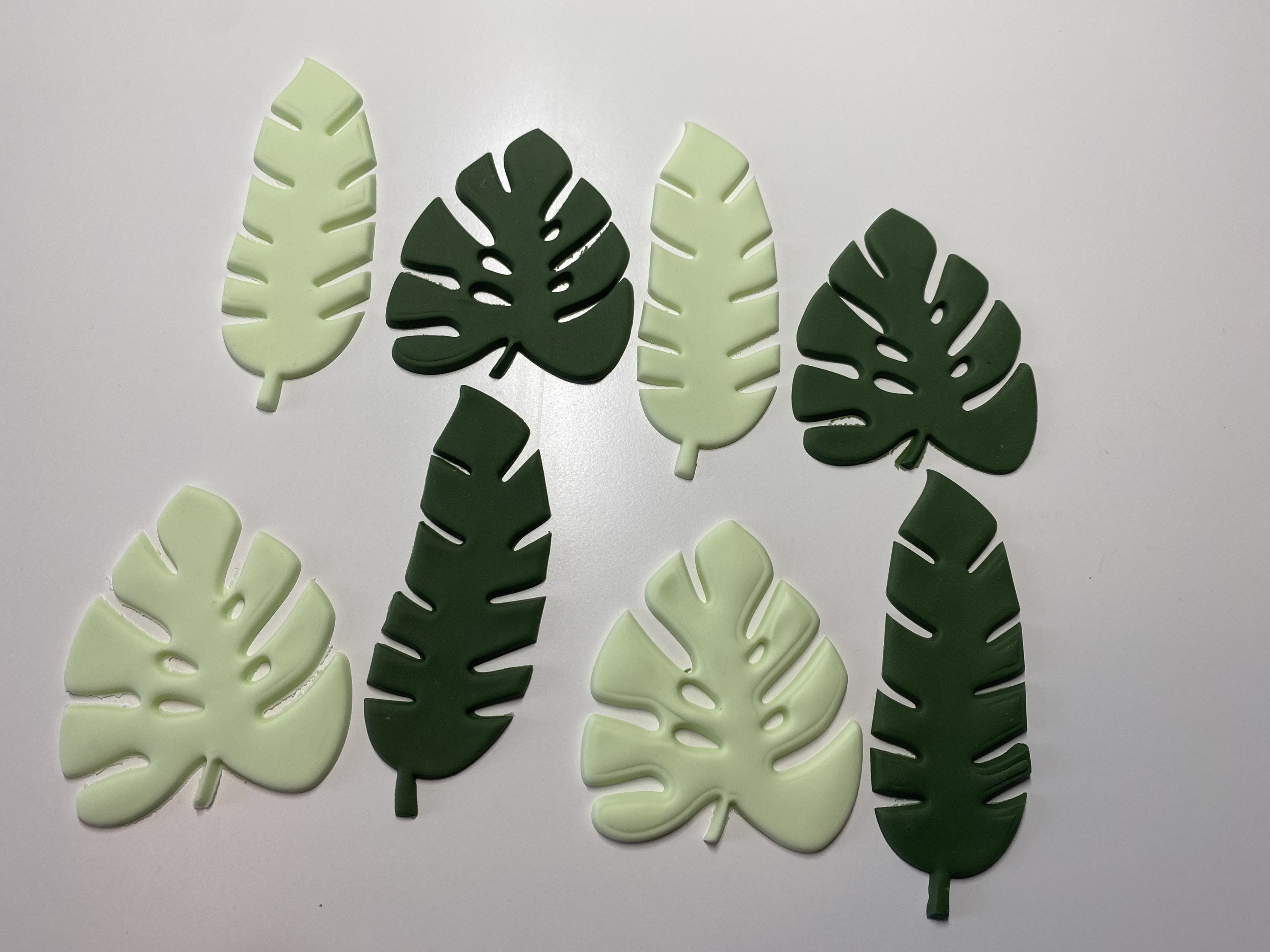Fondant Tropical Leaves. Edible Cake Toppers. Safari Theme - Etsy