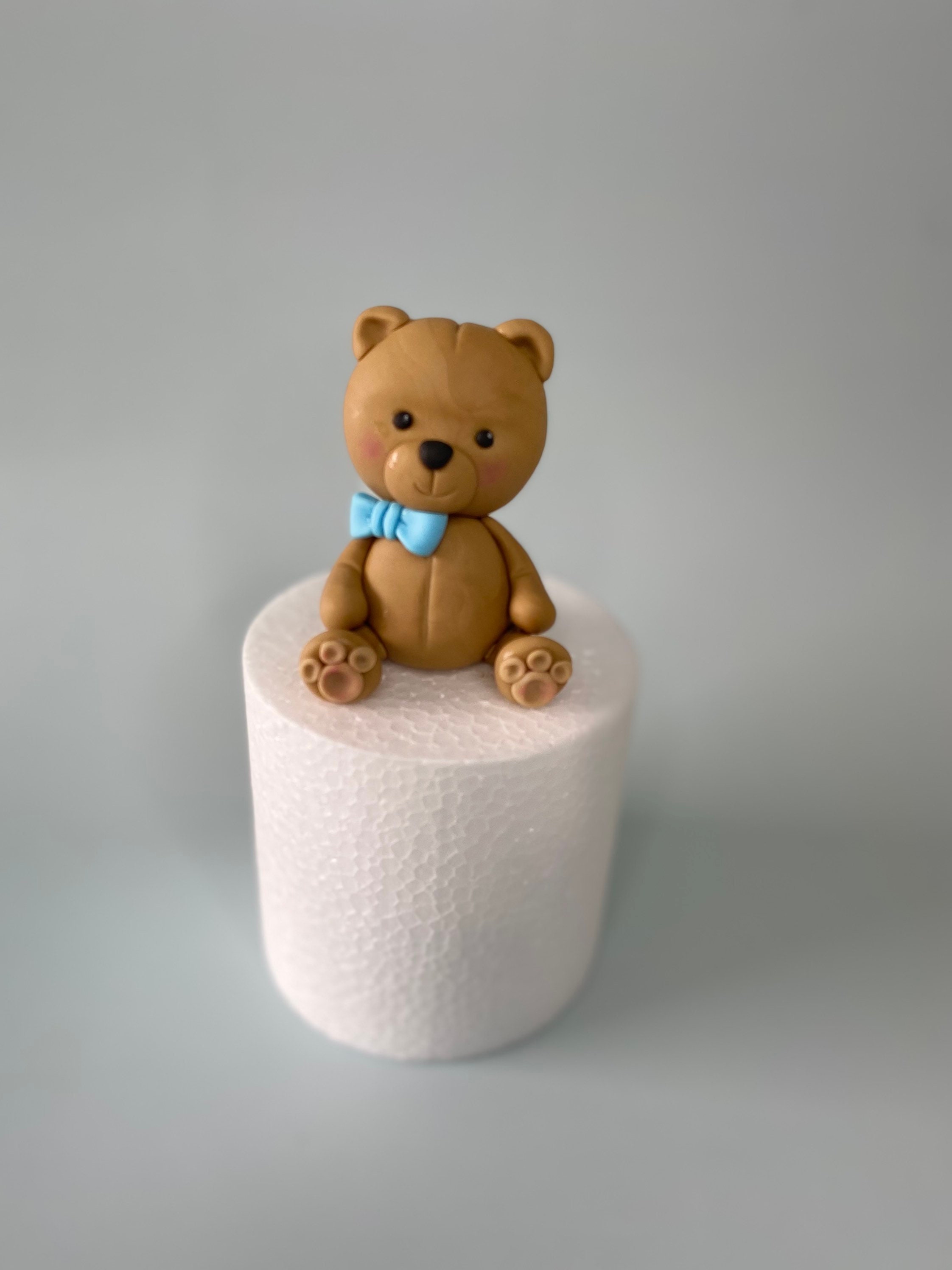 Bear Cake Topper Fondant Bear for Boy or Girl Edible Teddy - Etsy