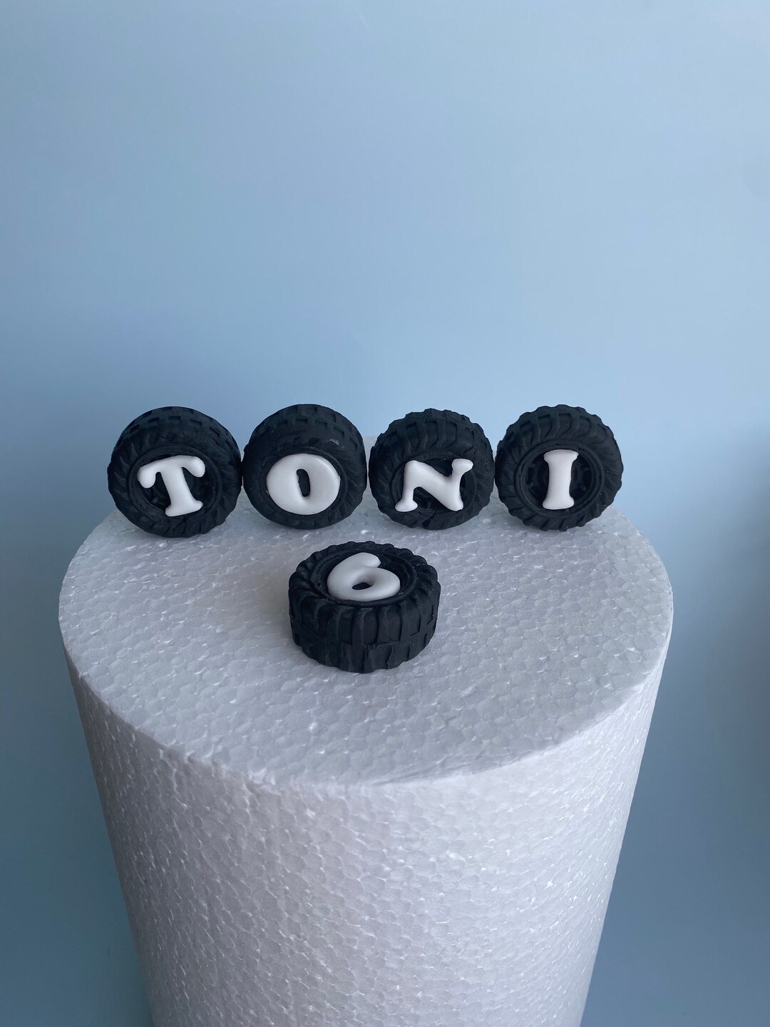 Fondant Tires Cake Toppers Edible Cake Toppers Personalised Cake ...