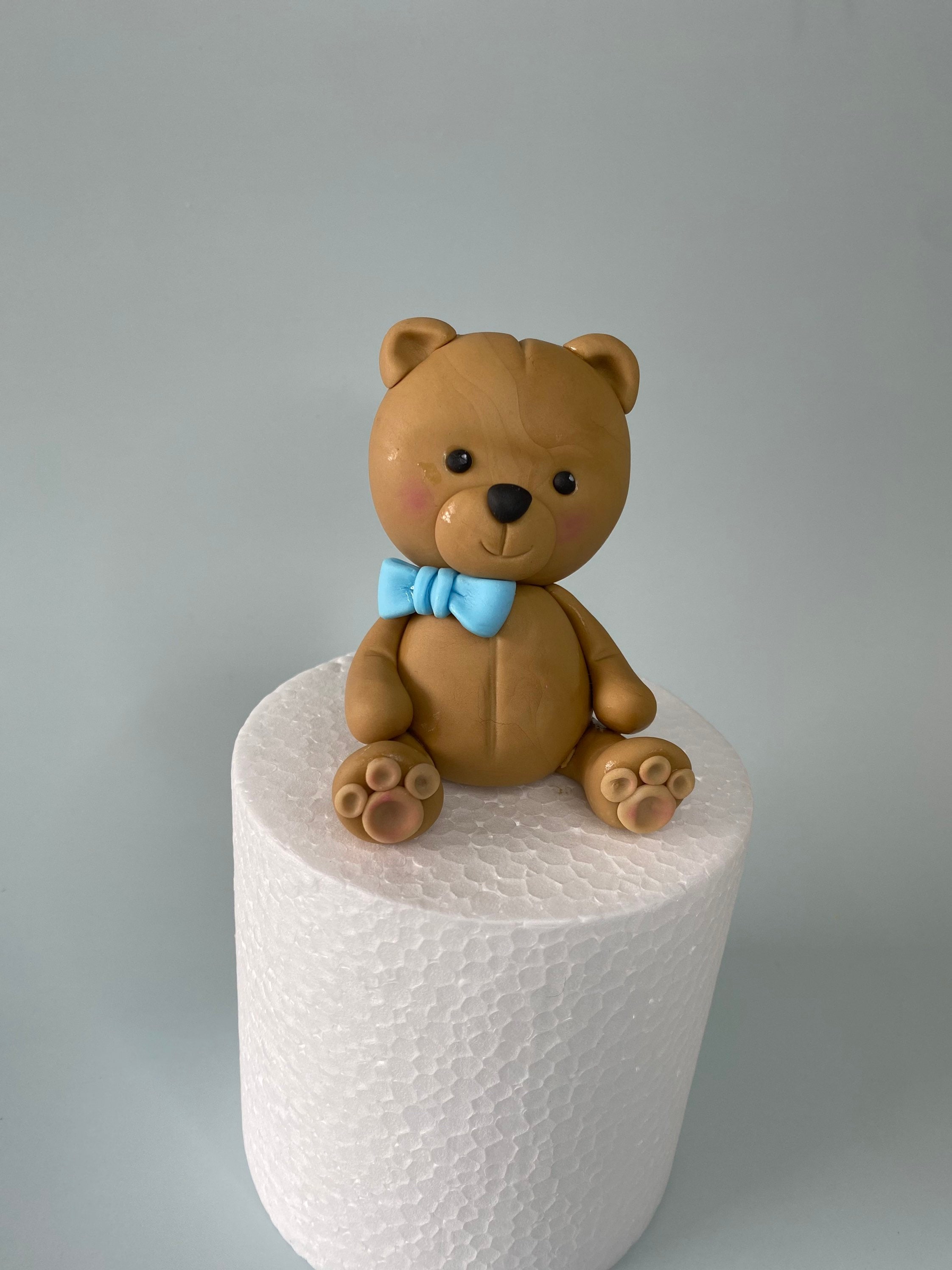 Bear Cake Topper Fondant Bear for Boy or Girl Edible Teddy - Etsy