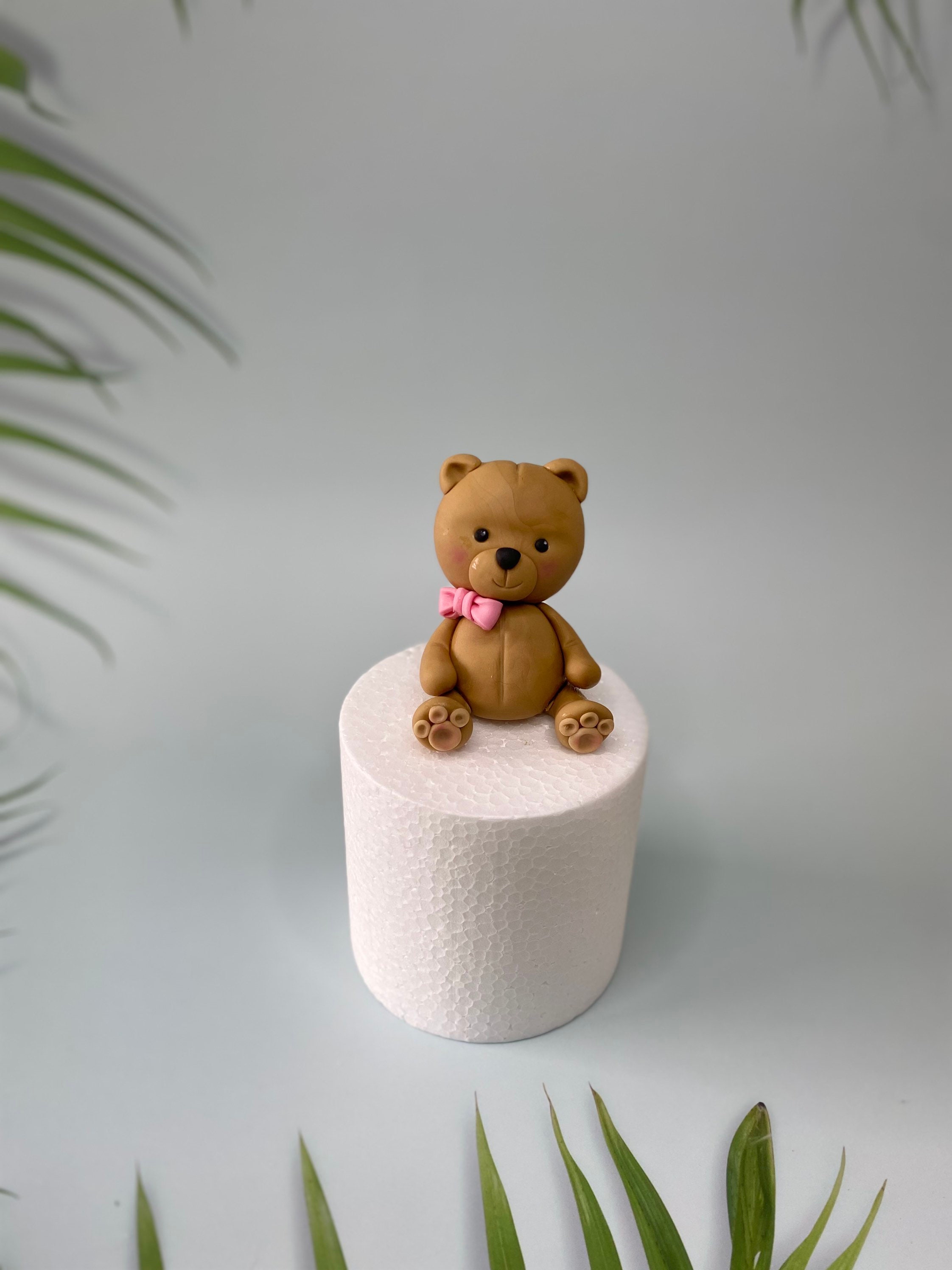 Bear Cake Topper Fondant Bear for Boy or Girl Edible Teddy - Etsy