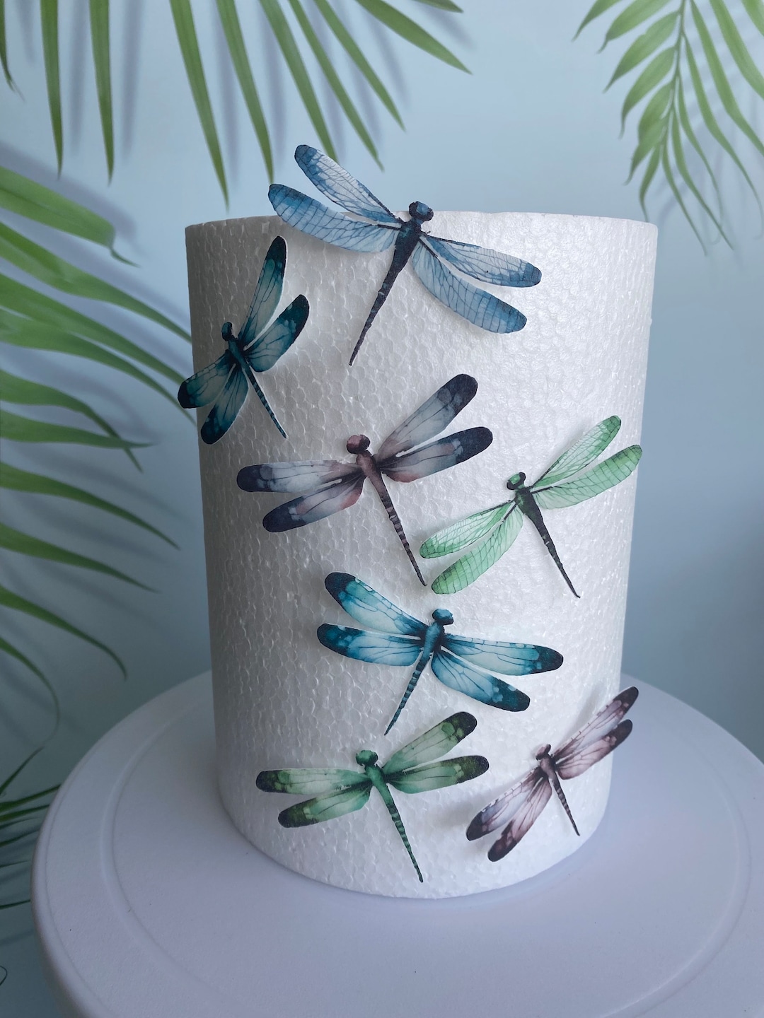 Edible Wafer Dragonfly Cake Toppers - Set of 12 - Etsy