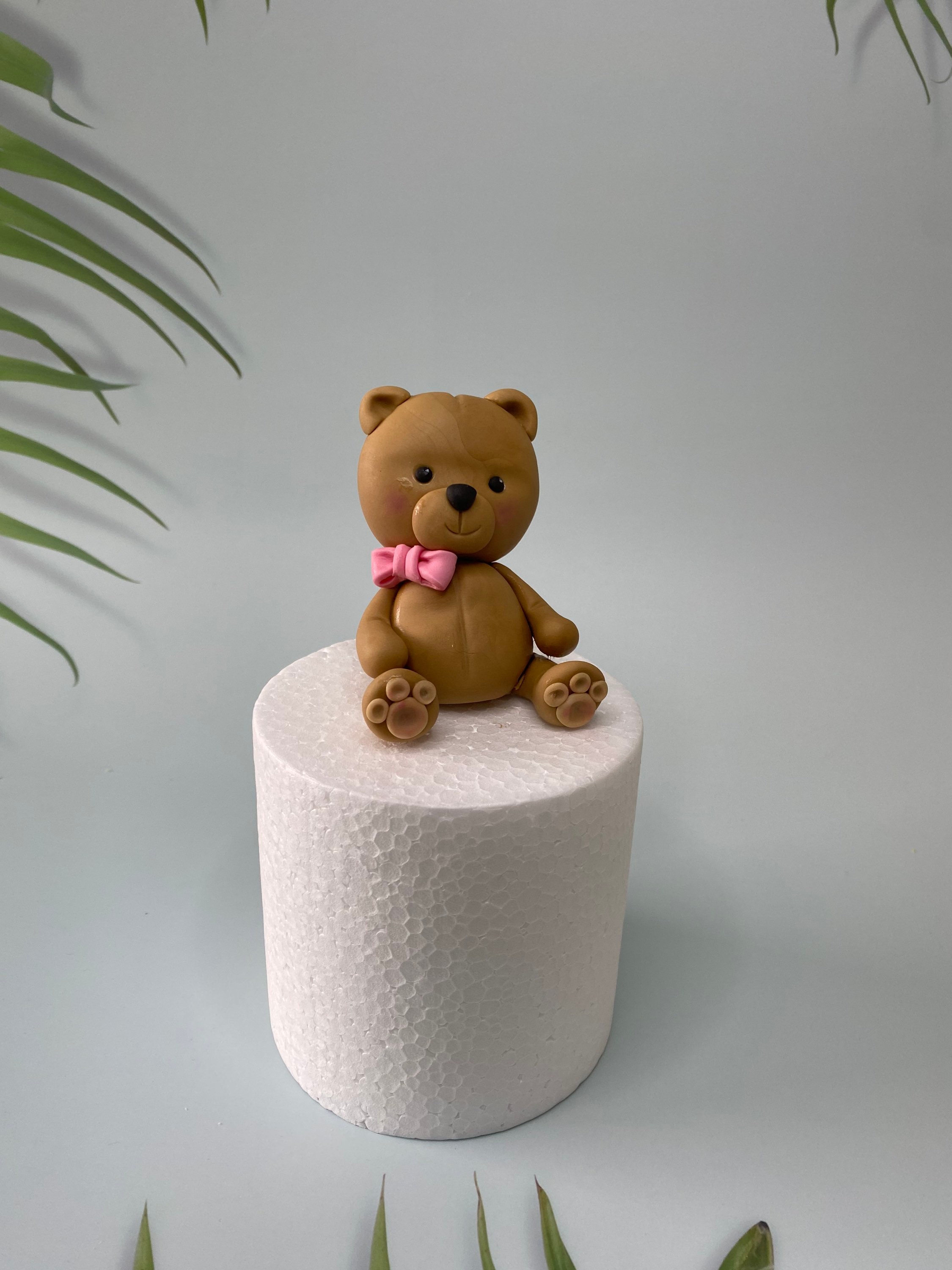 Bear Cake Topper Fondant Bear for Boy or Girl Edible Teddy - Etsy