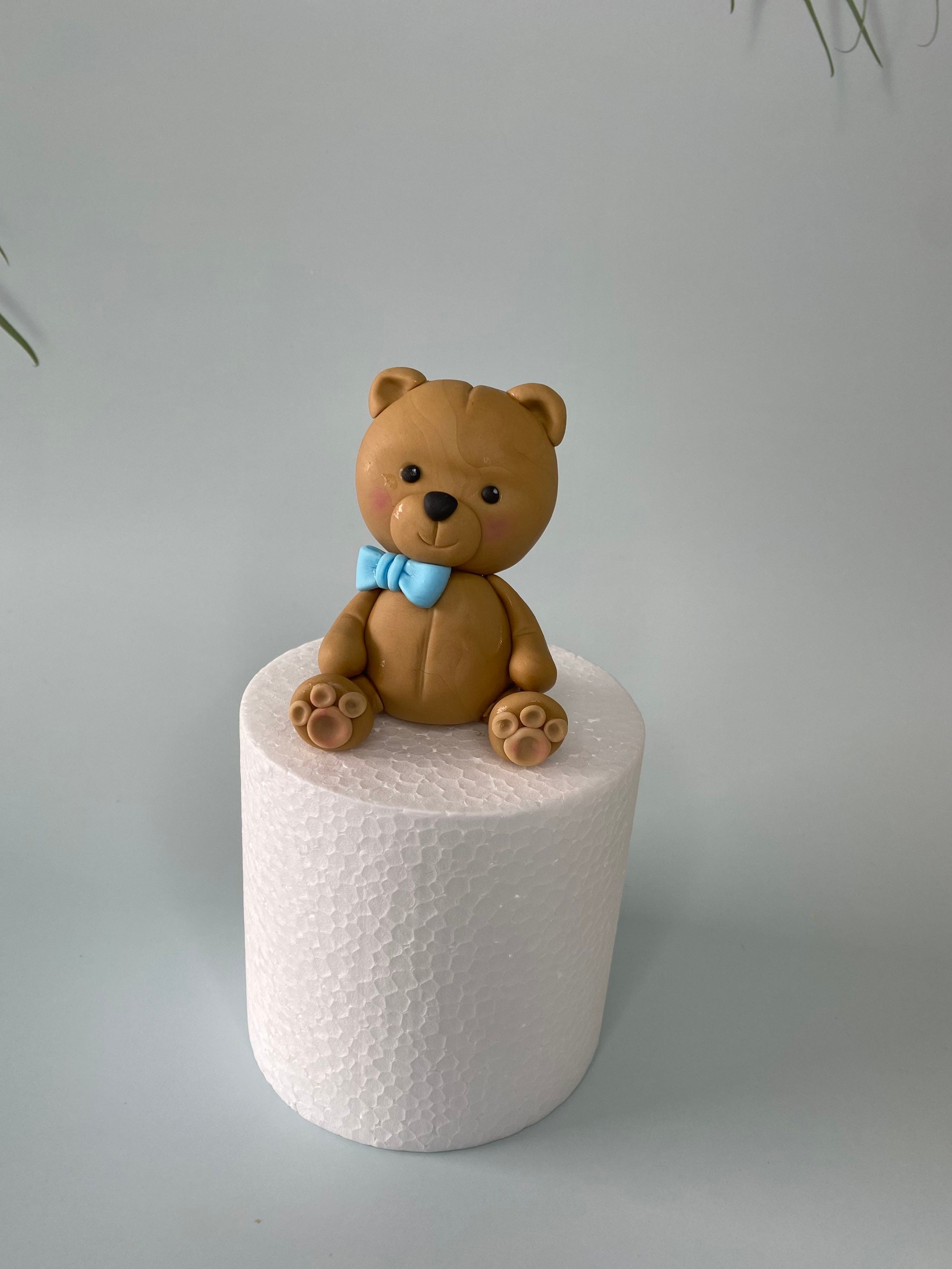 Bear Cake Topper Fondant Bear for Boy or Girl Edible Teddy - Etsy