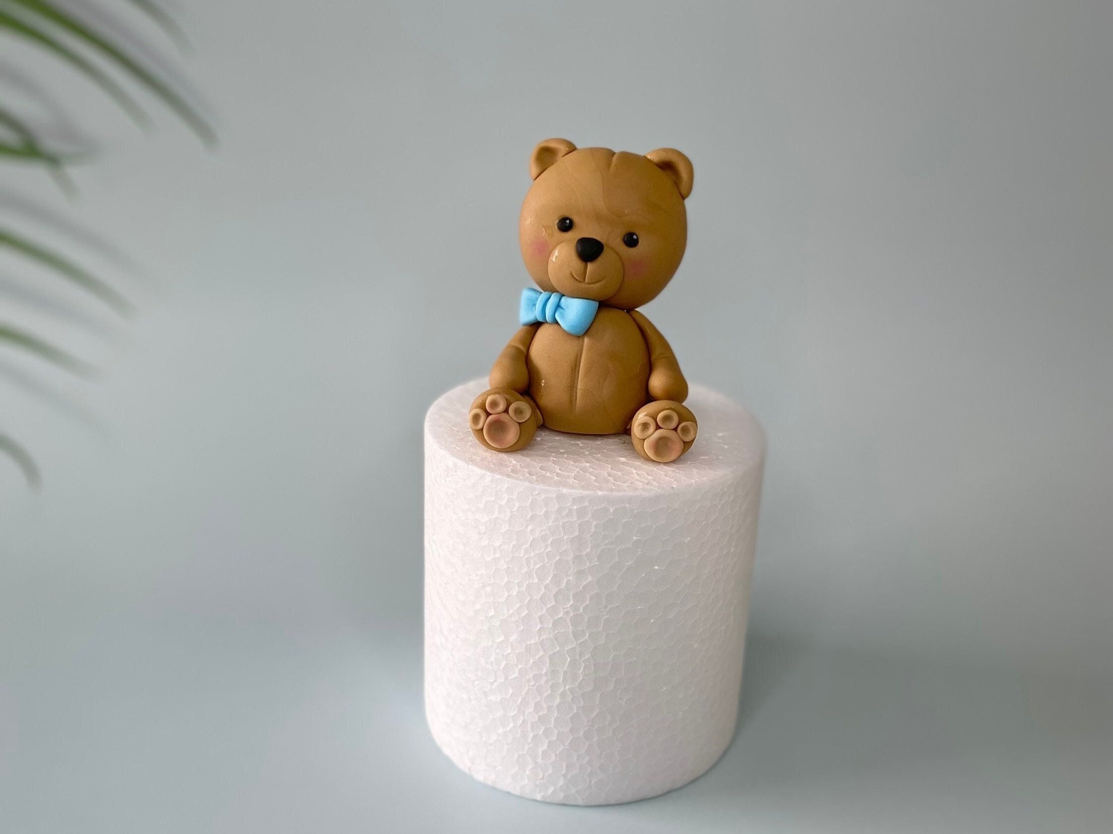Bear Cake Topper Fondant Bear for Boy or Girl Edible Teddy - Etsy