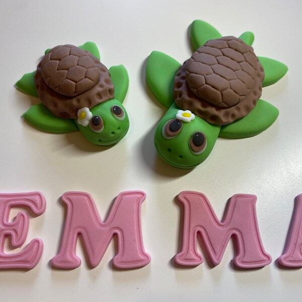 Turtle Cake Topper - Etsy