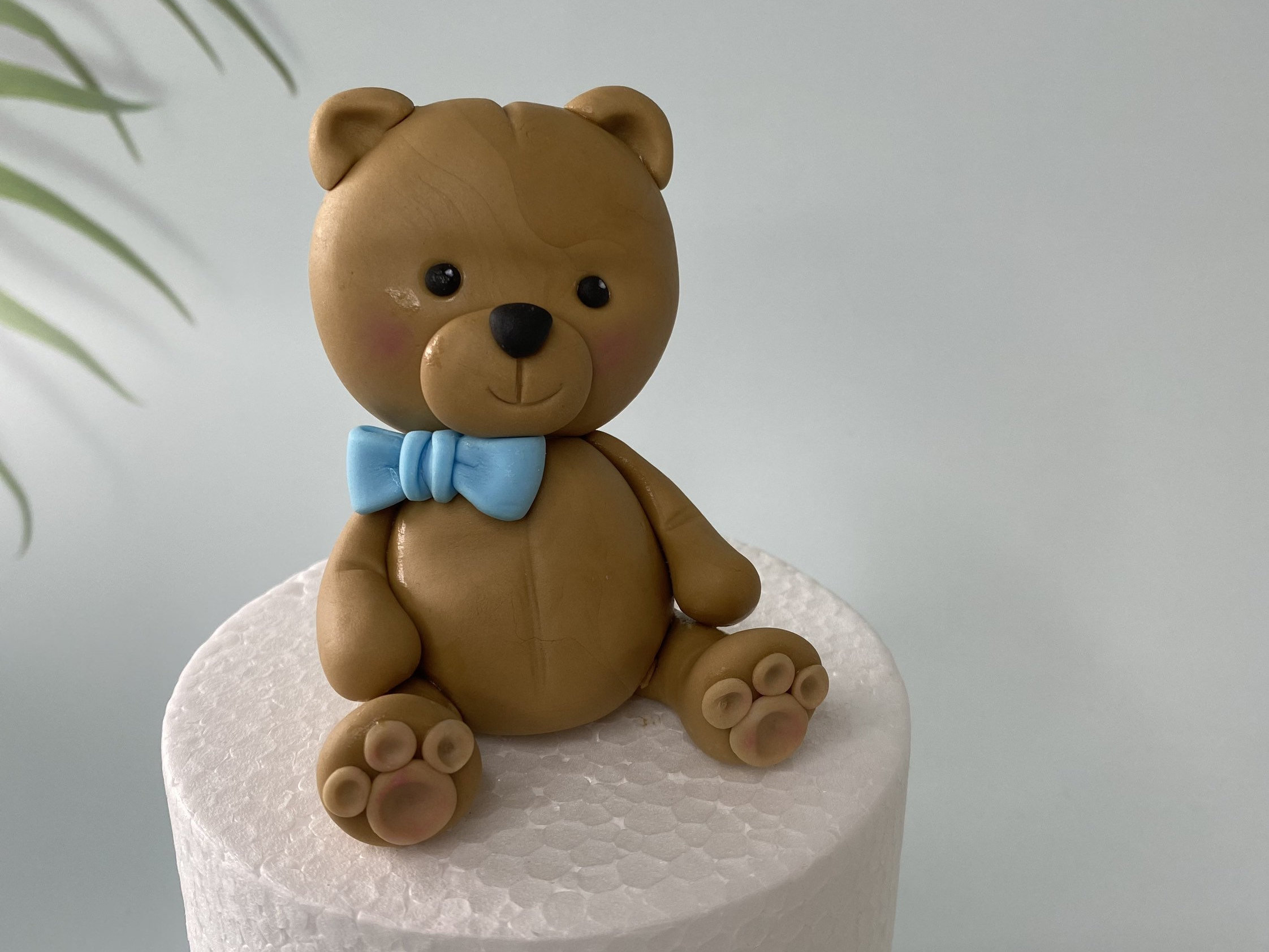 Bear Cake Topper Fondant Bear for Boy or Girl Edible Teddy - Etsy