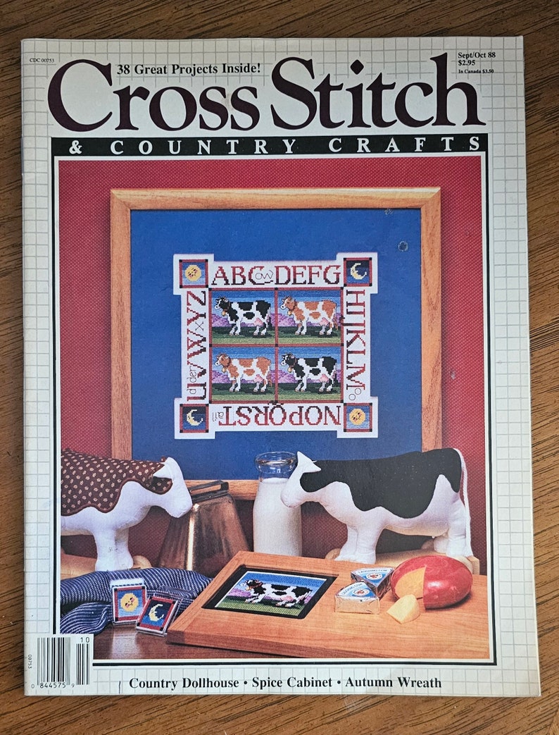 1980's - 1990's Vintage Cross Stitch & Country Craft Magazine - You ...