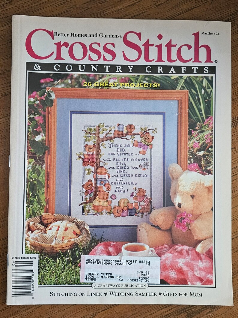 1990's Vintage Cross Stitch & Country Craft Magazine - You Pick Issue ...