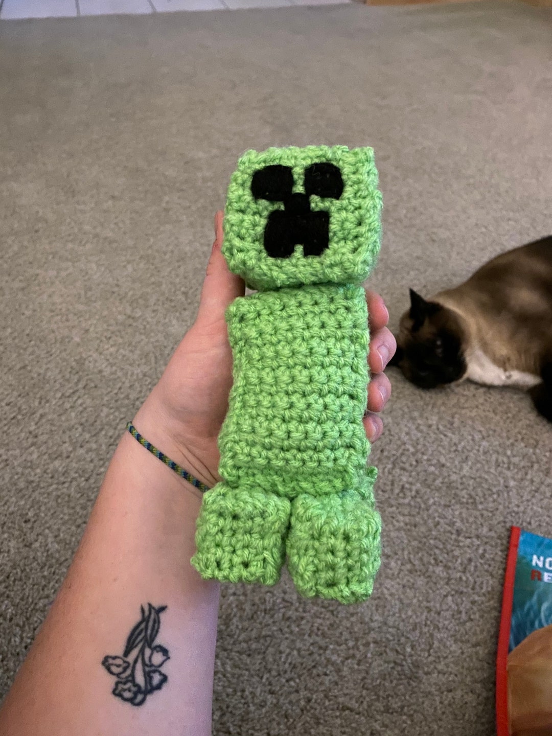 Plush Creeper Crocheted Cute Minecraft Character - Etsy