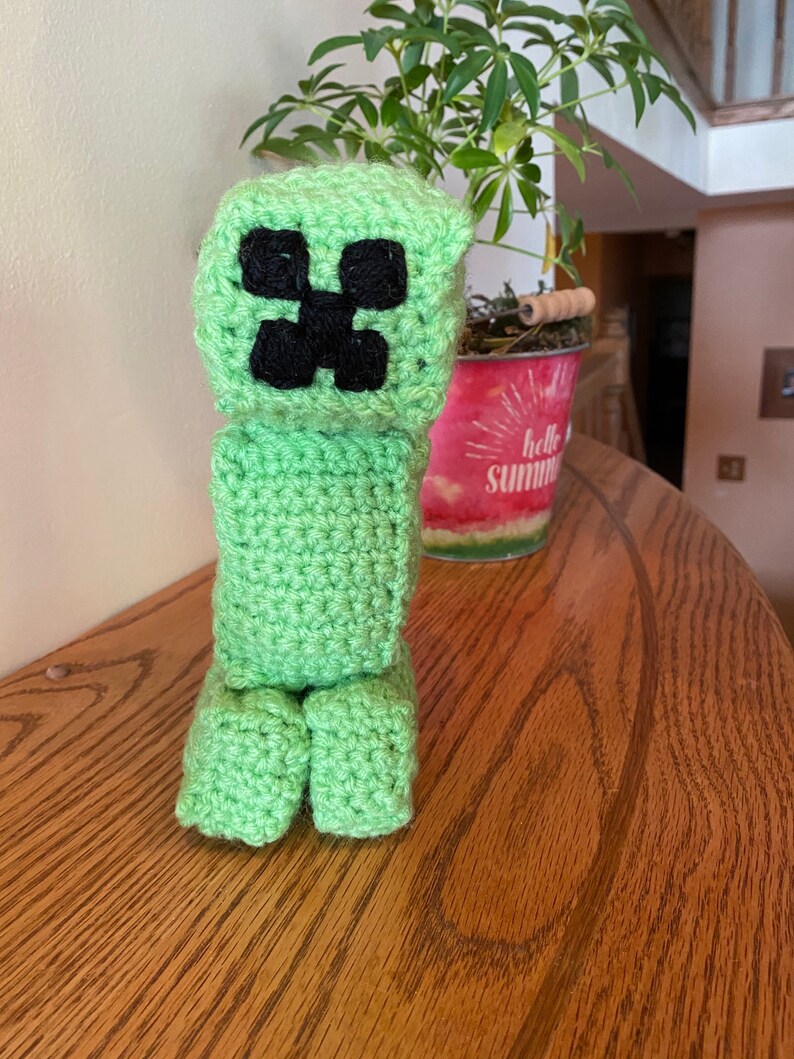 Plush Creeper Crocheted Cute Minecraft Character - Etsy