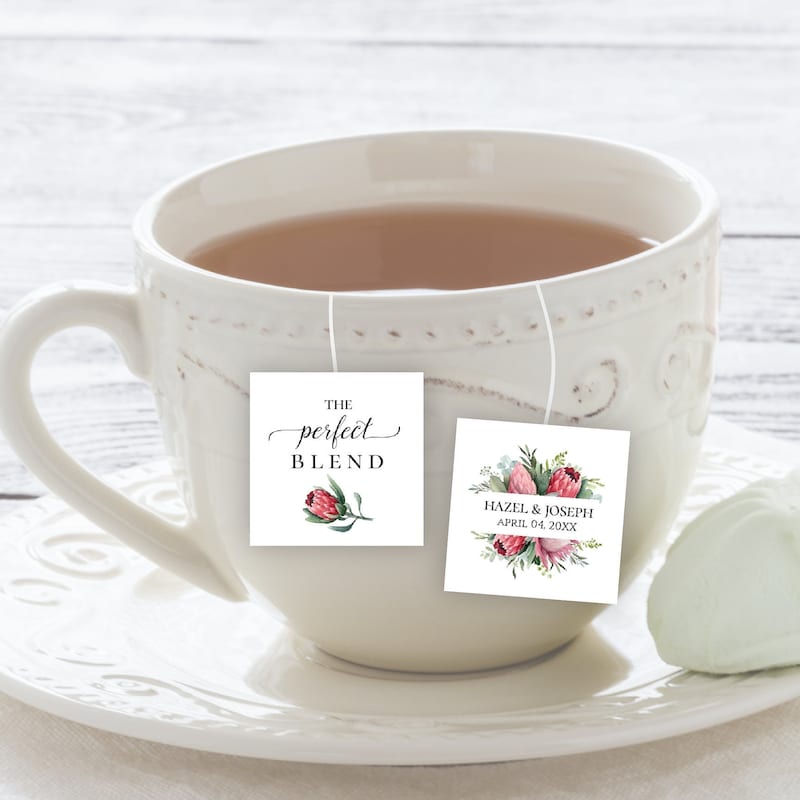 Tea Bag Tags to Personalize - Etsy