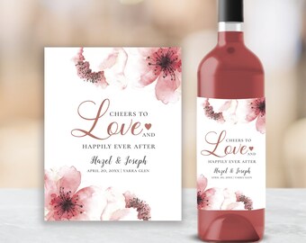 Cherry Wine Label - Etsy