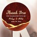 ALANI Maroon, Burnt Orange & Gold Round Sticker, Moody Autumn Favor ...