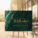 Emerald Green & Gold Wedding Welcome Sign (digital Download) VERDA - Etsy