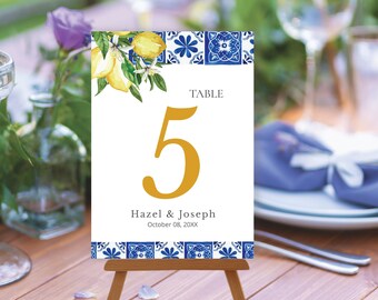 Mediterranean Number Tiles - Etsy