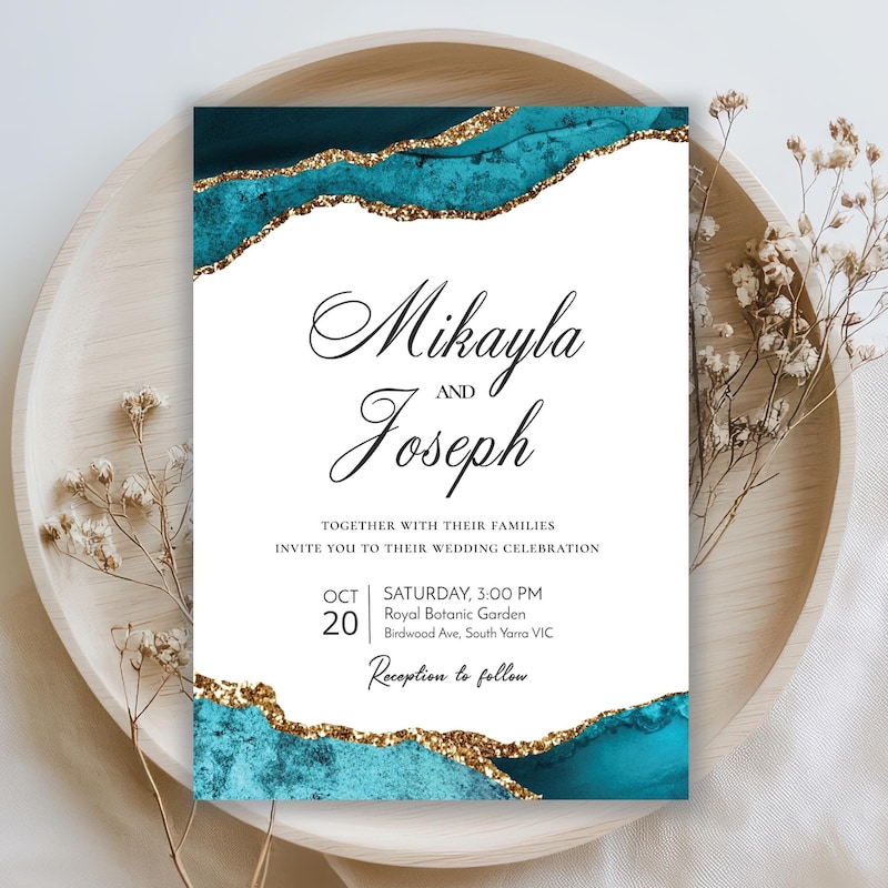 Teal Wedding Flat - Etsy