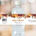 Tropical & Gold Themed Water Bottle Label Editable Digital - Etsy