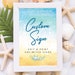 Beach Themed Custom Signs Editable Digital Instant Download - Etsy ...