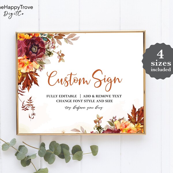 Fall Signs - Etsy