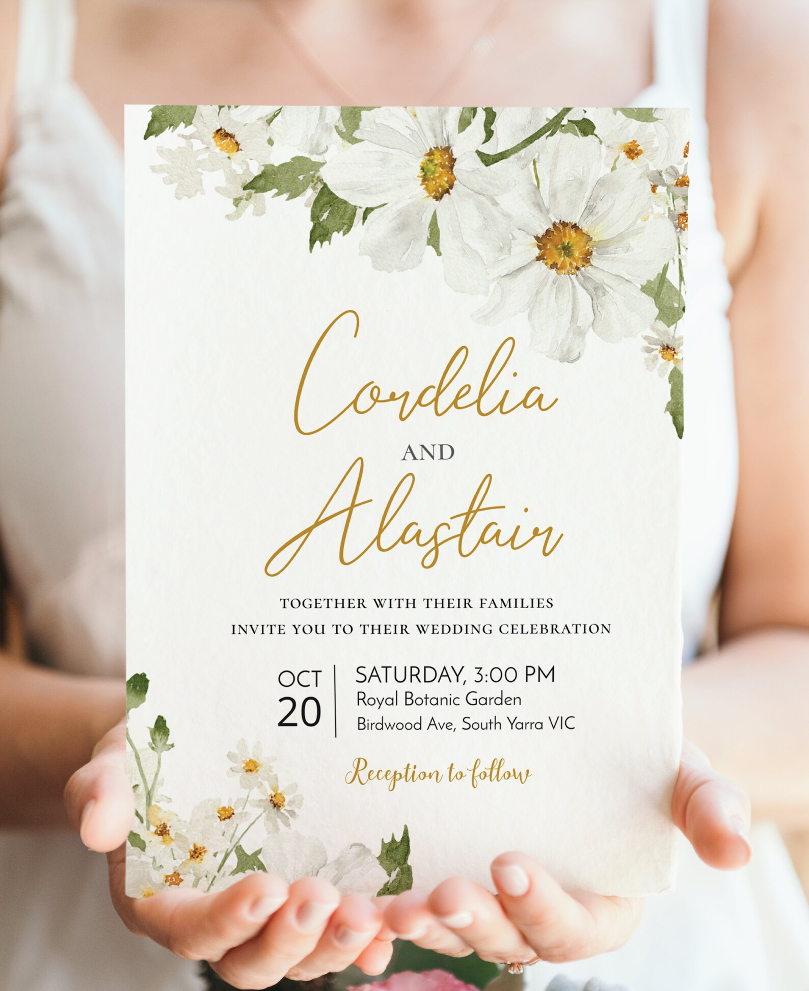 DAISY Printable Wedding Invitation Set Editable Instant - Etsy