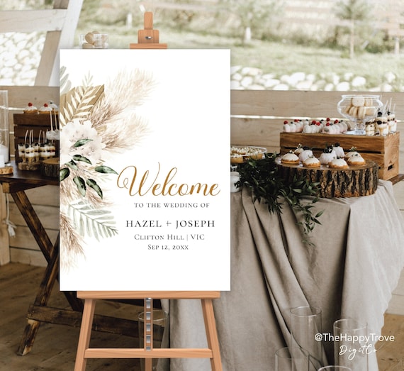 AURORA Boho Welcome Sign Vertical Poster Editable Digital - Etsy