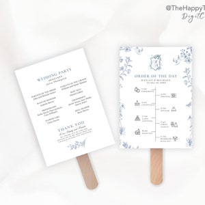 VICTORIA Regency Blue French Garden Wedding Invitation Bundle Dusty ...
