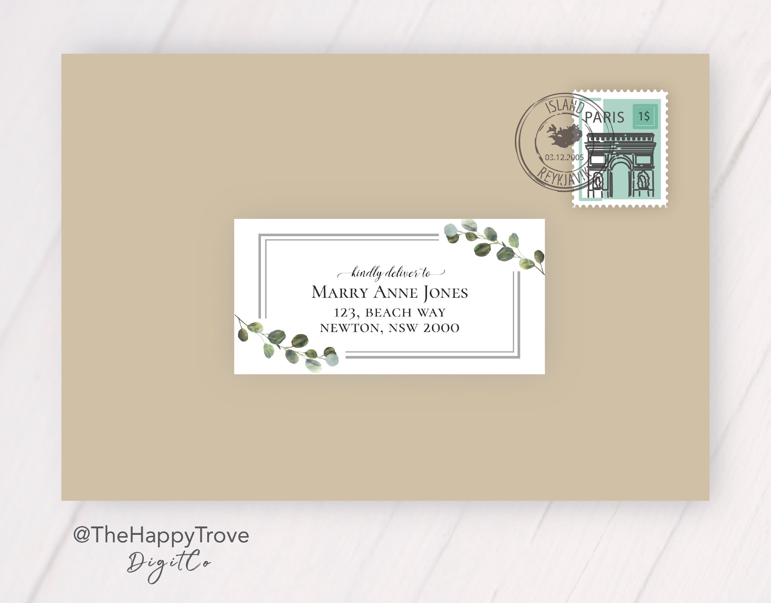 Paper & Party Supplies Avery Envelope Sticker #SE1 Instant Download ...