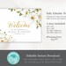 DAISY Welcome Sign Poster Editable Digital Instant Download - Etsy