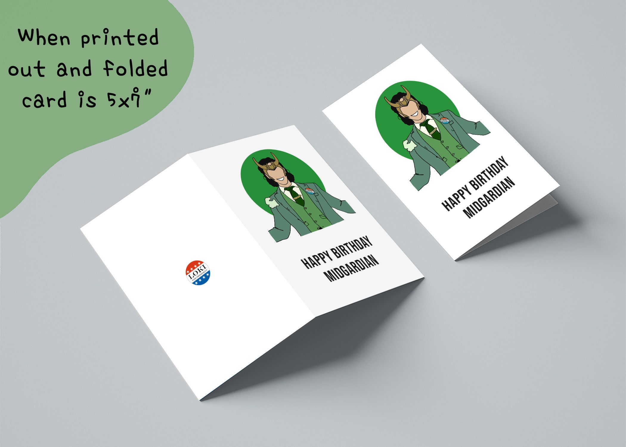 Printable Loki Birthday Card Instant Download - Etsy