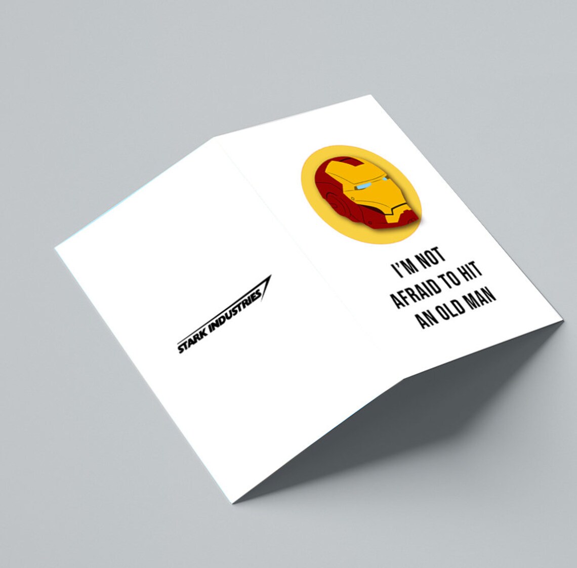 Printable Funny Iron Man Birthday Card | Instant Download - Etsy