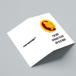 Printable Funny Iron Man Birthday Card | Instant Download - Etsy