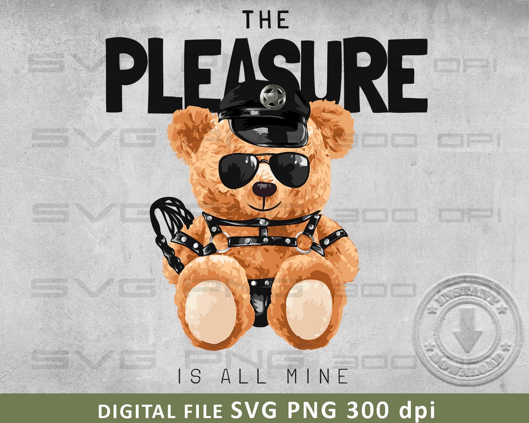 Kinky Bear SVG PNG | Pleasure Design, DTG Printing (digital Download ...