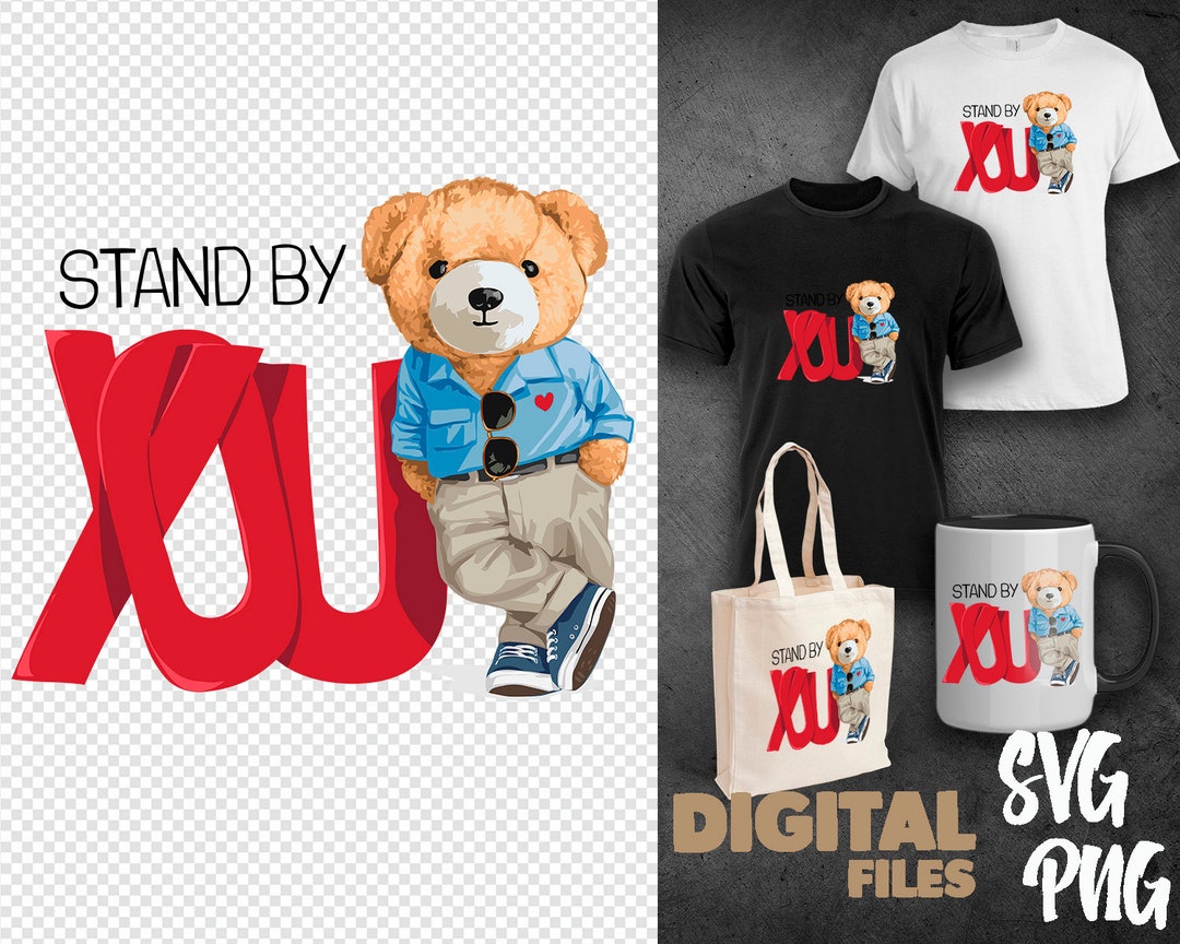 Cool Bear SVG PNG | DTG Printing | Instant Download | T-shirt ...