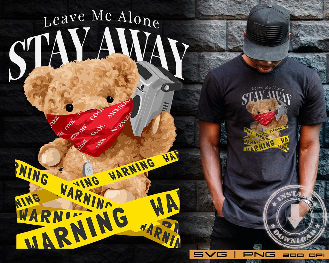 Bear Slogan SVG PNG | T-shirt Design (digital Download - Etsy
