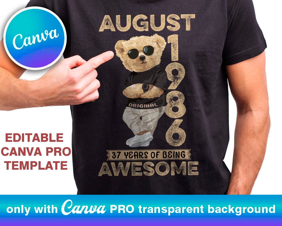 Editable Image in CANVA, Birthday Man Png JPG PDF, T-shirt Design ...