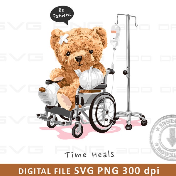 Teddy Bear in Wheelchair - Etsy
