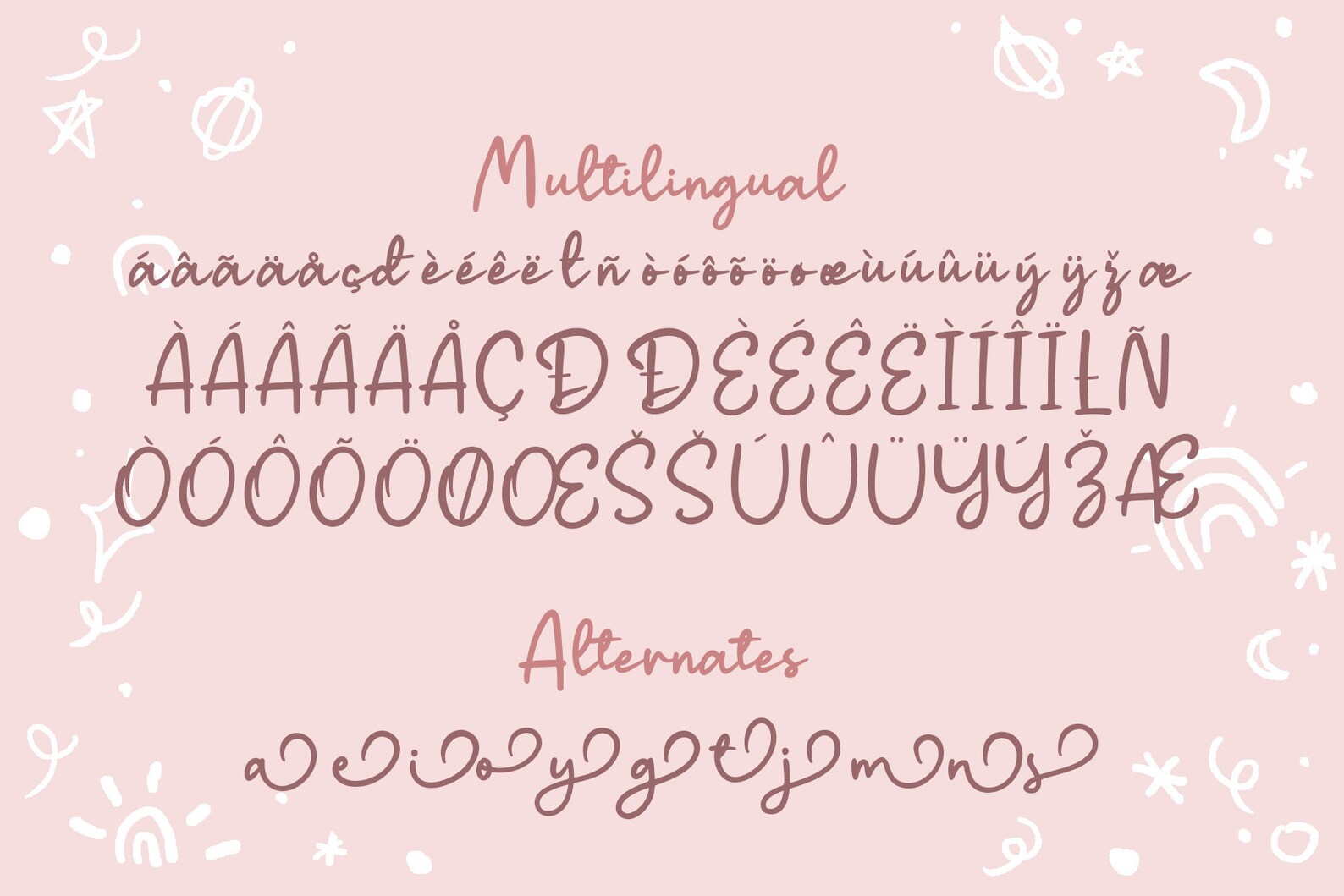 Barly Cute Script Fonts for Crafting Cricut Font Canva | Etsy