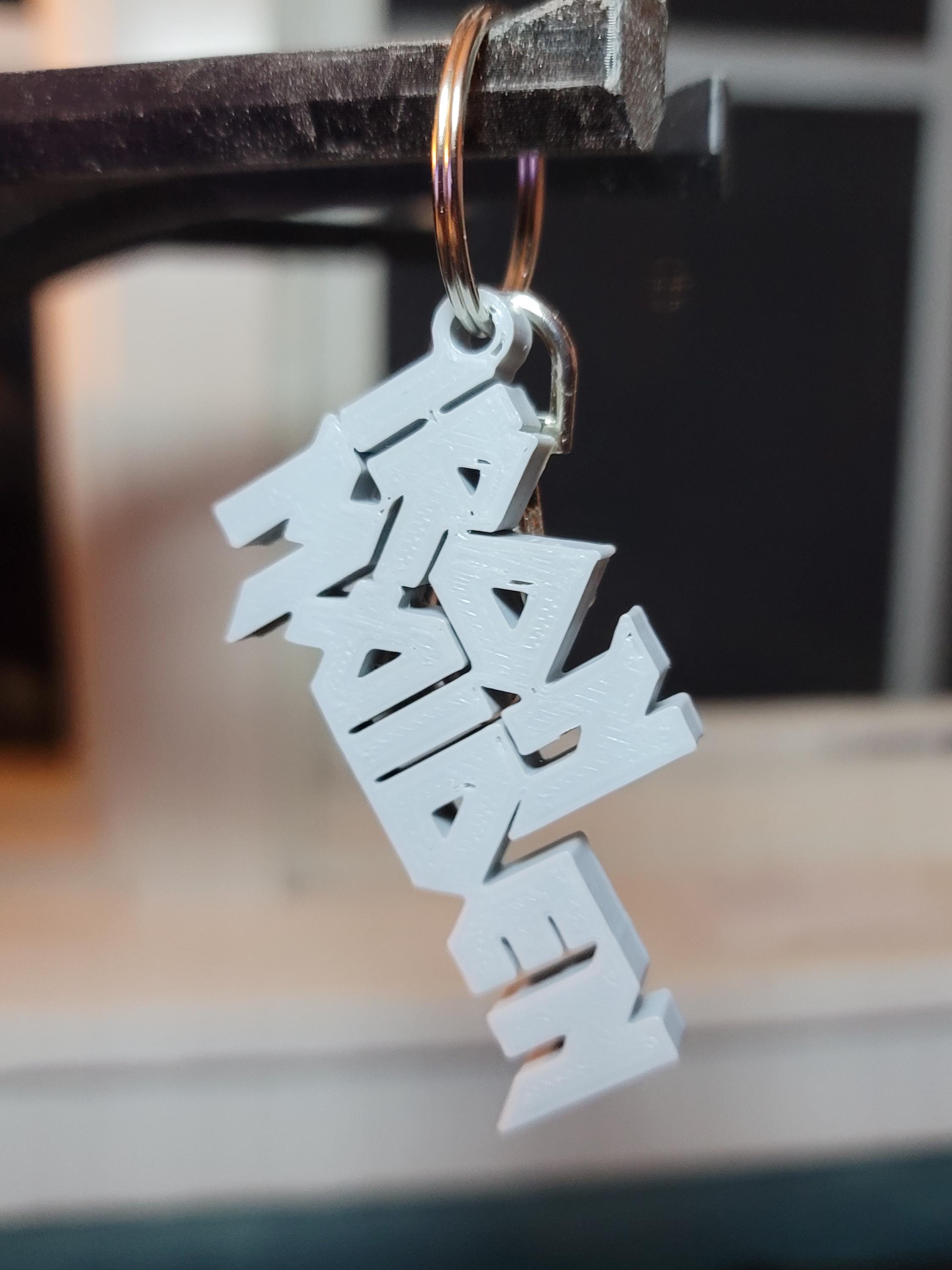 3D Printed Rock Band Keychains - Etsy