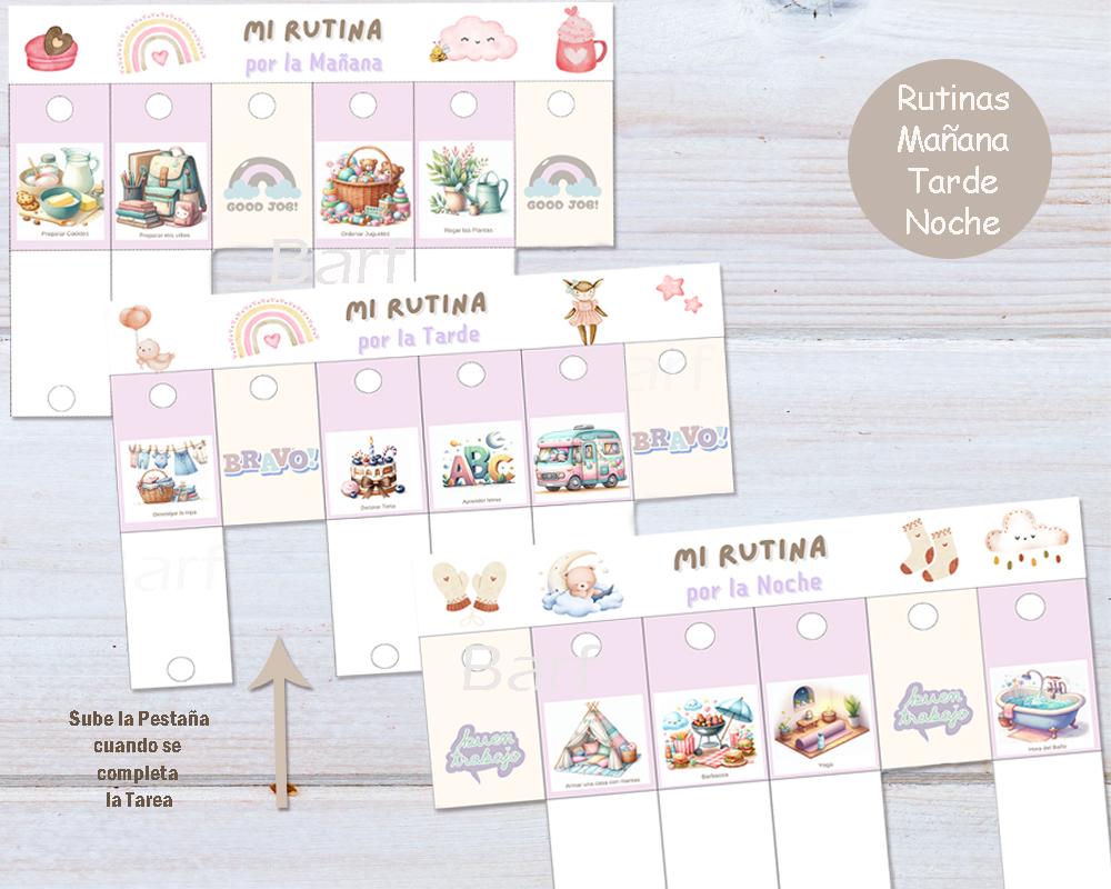 Tablero De Rutinas Diarias Y Hábitos Para Niños, Tareas Montessori ...