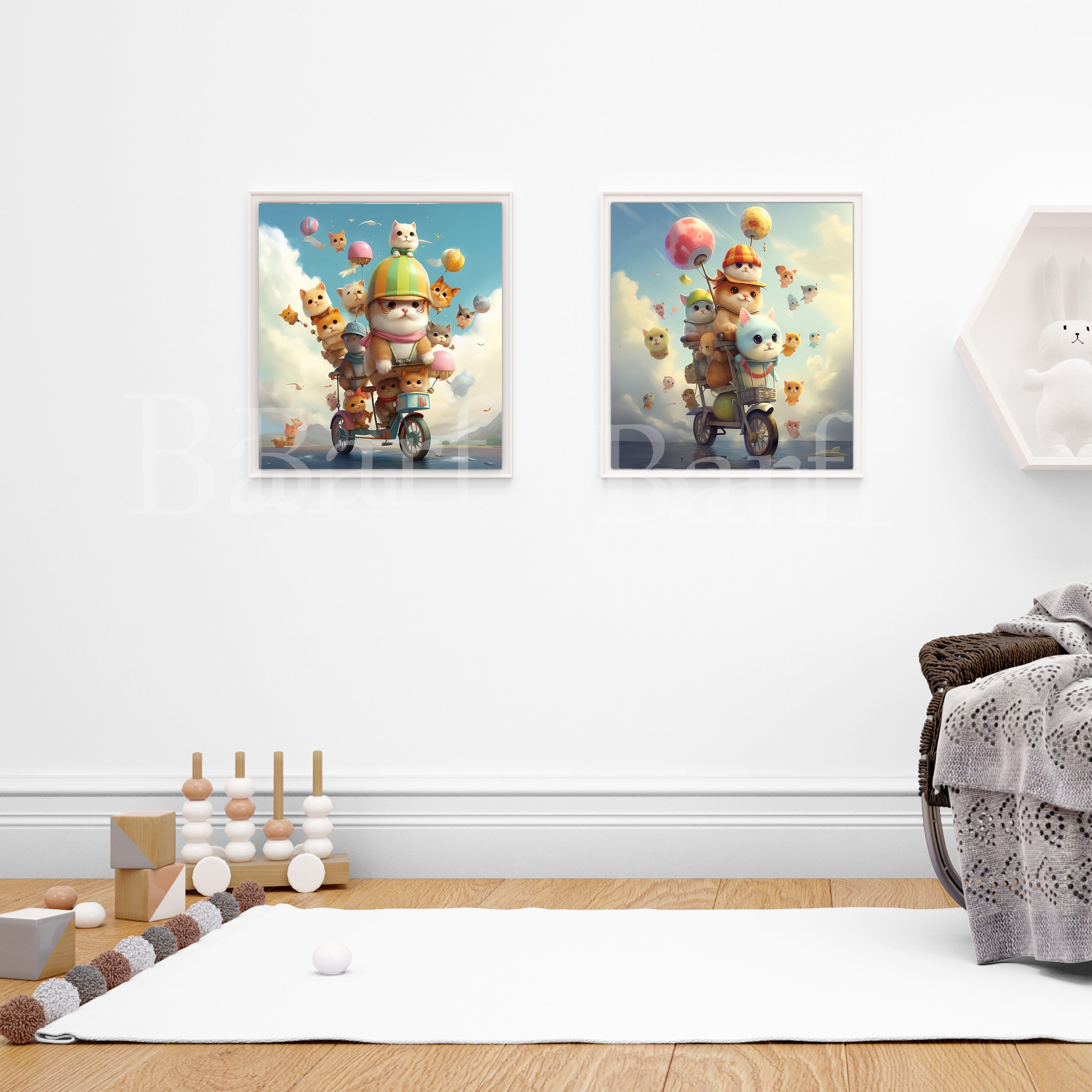 Printable Set of 9 little mouse prints, Cute Animals, Digital Download ...