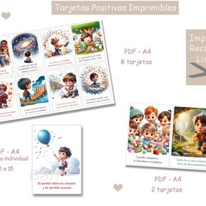 60 Tarjetas De Afirmaciones Positivas Para Niños Imprimibles, PDF ...