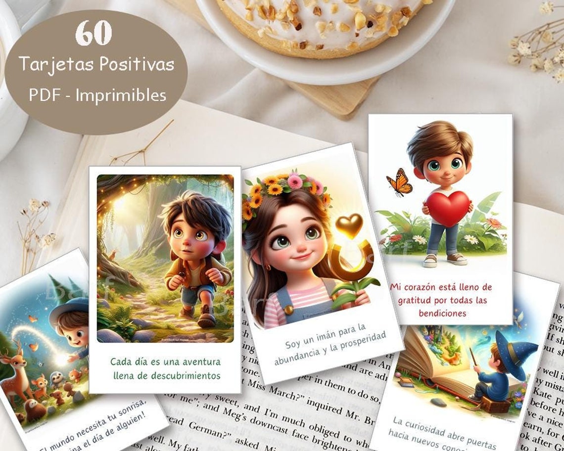 60 Tarjetas De Afirmaciones Positivas Para Niños Imprimibles, PDF ...