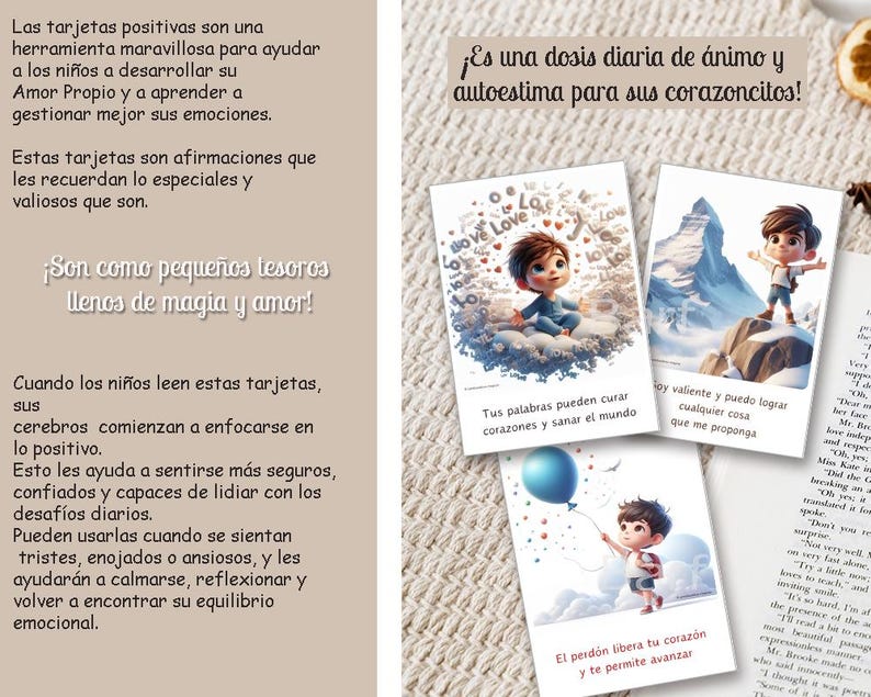 60 Tarjetas De Afirmaciones Positivas Para Niños Imprimibles, PDF ...
