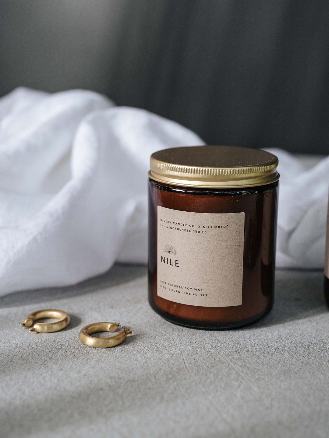 Nile Soy Candle, 8 oz Candle, Mindfulness Series, Lavender Amber Sage ...
