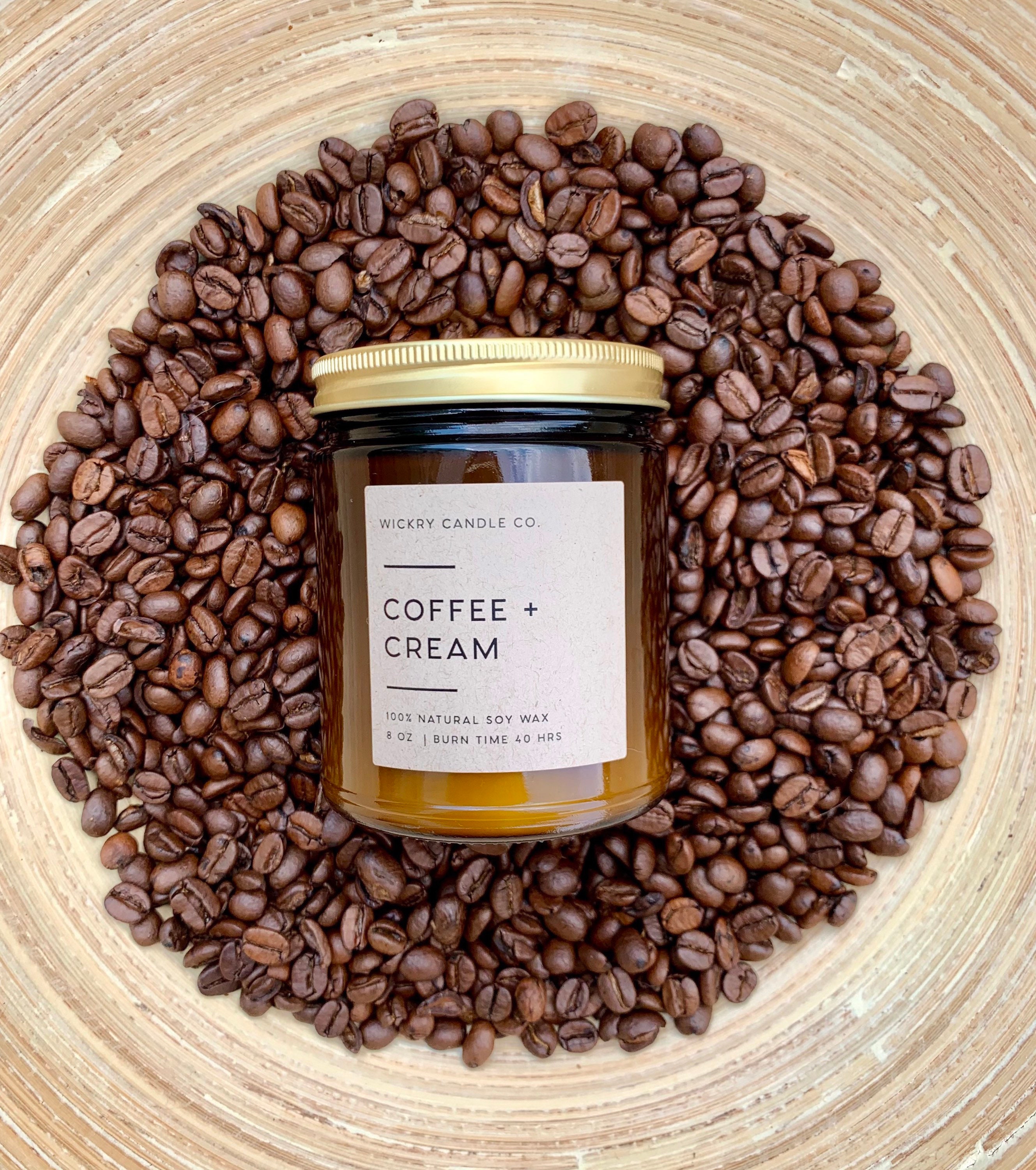 Coffee Cream Soy Candle Espresso Candle Fresh Brewed - Etsy