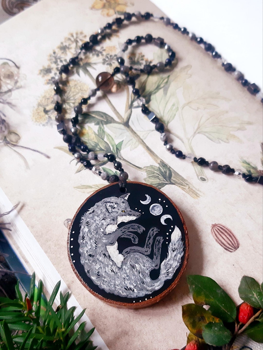 Necklace SHE - WOLF Wicca Witchcraft Power Animal - Etsy