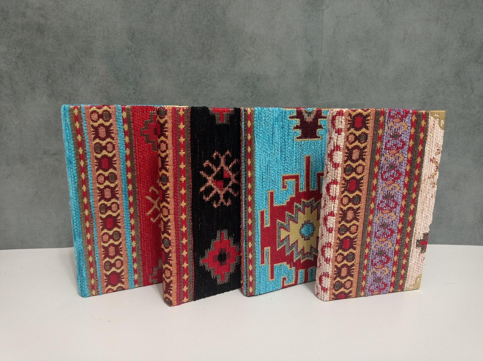 Turkish Rug Design Hardcover Notebook,kilim Pattern Woven Fabric ...