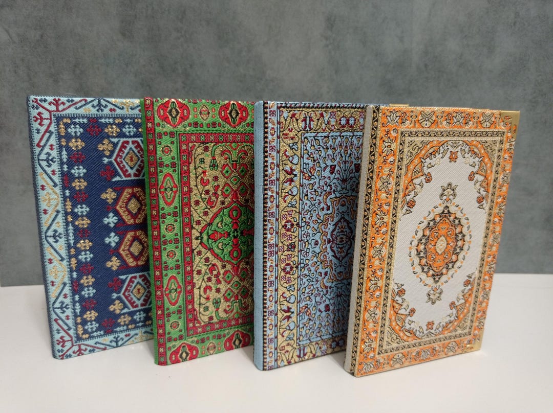 Turkish Rug Design Hardcover Notebook,kilim Pattern Woven Fabric ...